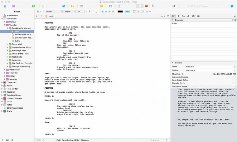 How to Write an Illustrated Middle Grade Novel Using Scrivener ...